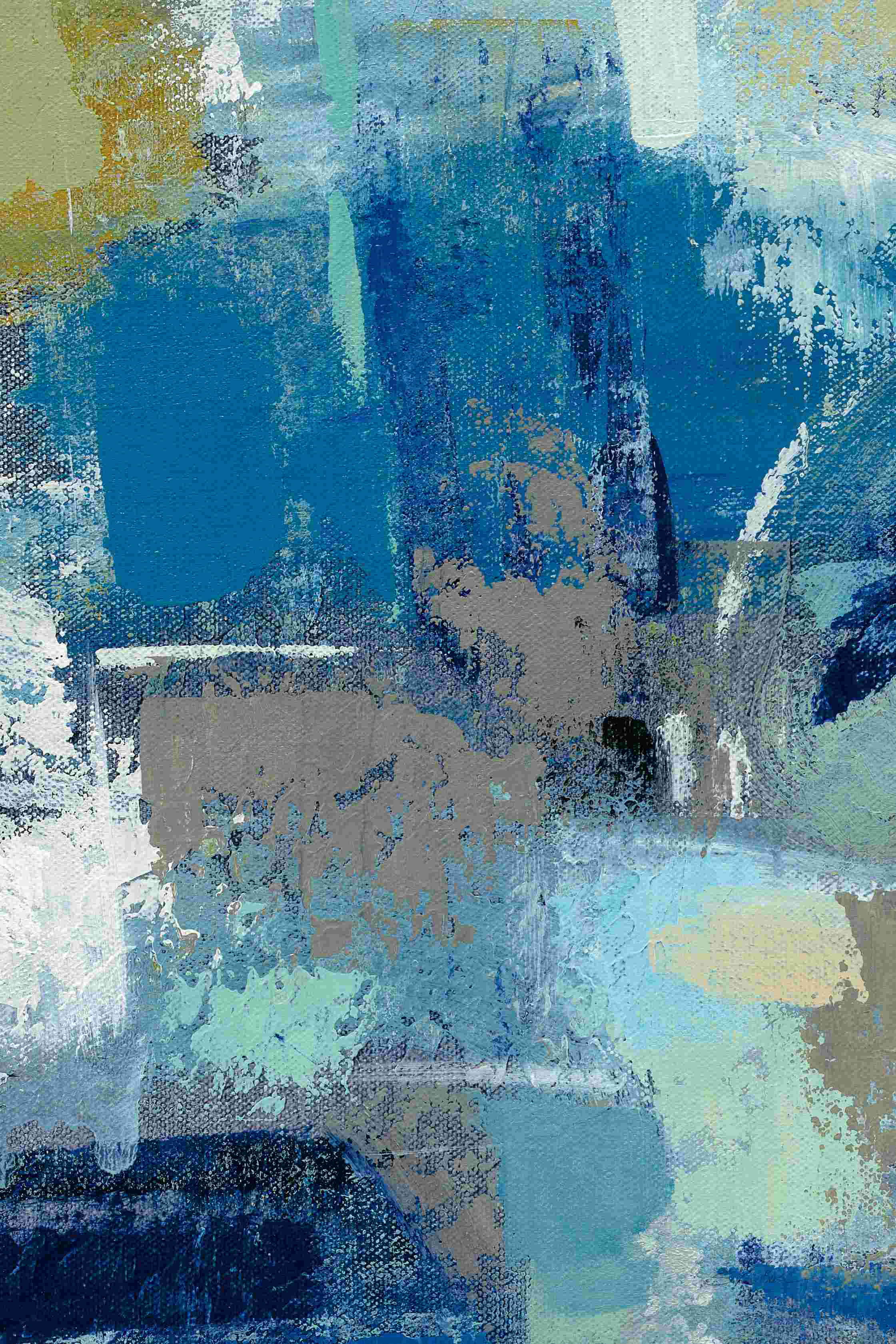 Wrought Studio Ultramarine Waves III Crop II by Silvia Vassileva - Wrapped Canvas Print | Wayfair